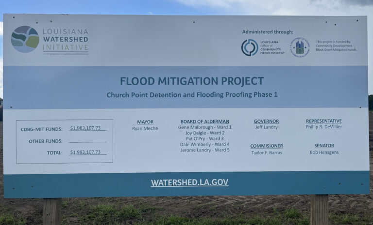 QSM Supplied Church Point, LA with Key Flood Control Solutions